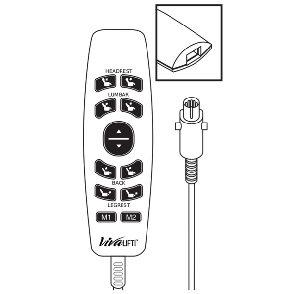 Pride Mobility - Lift Chair Remote - CTL2104324 - HW110L – Mobile ...