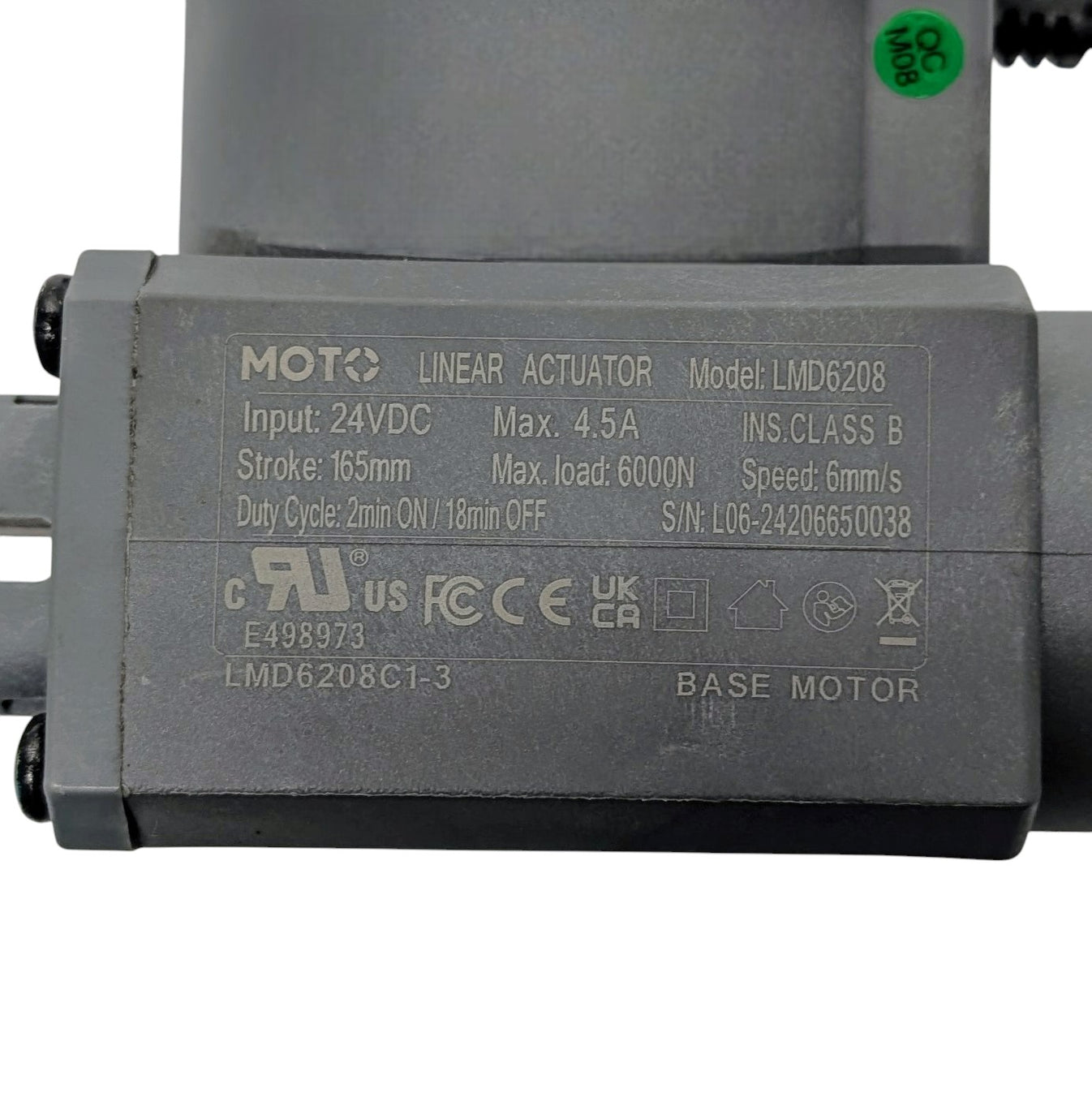Pride Mobility - Lift Chair Motor - MOT1707192 - LMD6208C-U-3 – Mobile ...