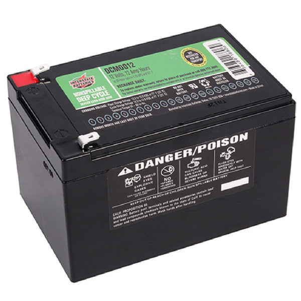 Interstate Battery - DCM0012 - 12 volt 12 amp - Deep Cycle – Mobile ...